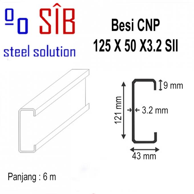 Jual CNP 125 X 50 X 3,2 SII - Sarana Inti Baja